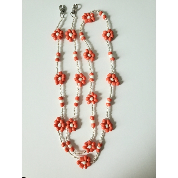 Jewelry | Daisy Glass Seed Bead Face Mask Chain | Poshmark